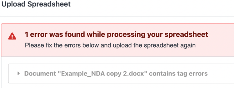 Data Spreadsheet Migration - Troubleshooting